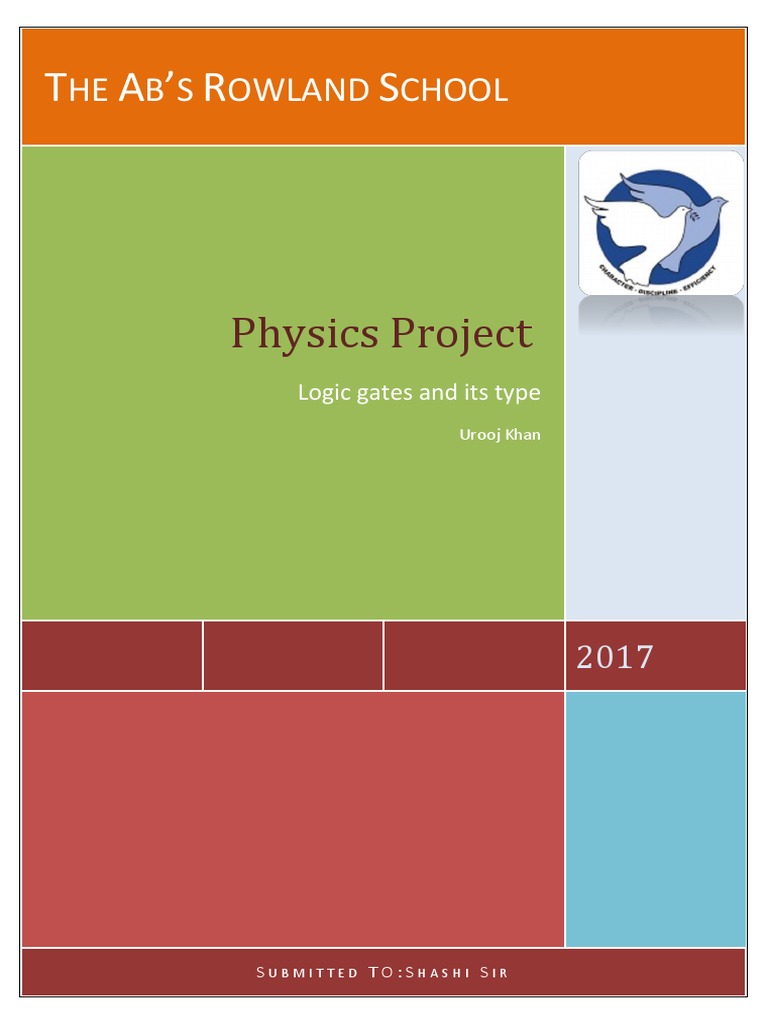 Physics Project On Logic Gate | PDF | Logic Gate | Boolean Algebra