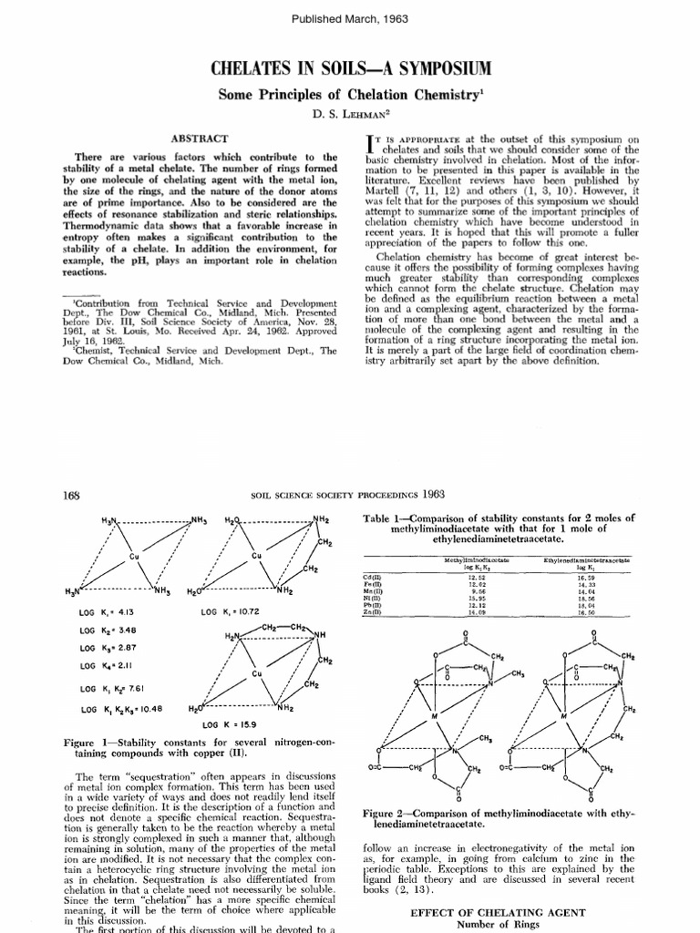 Chelation | PDF | Chelation | Coordination Complex