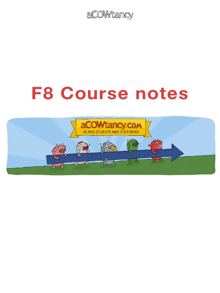 ACCA F8 Course Notes | PDF | Financial Audit | Internal Control