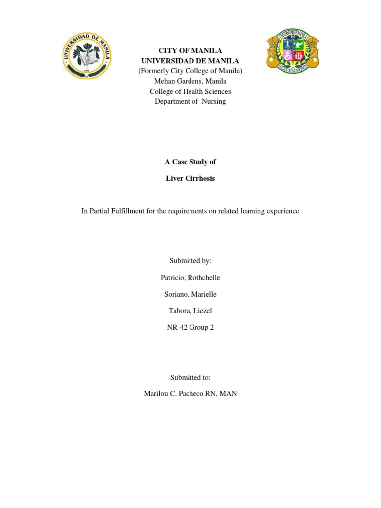 Case Study Liver Cirrhosis | PDF | Liver | Bile