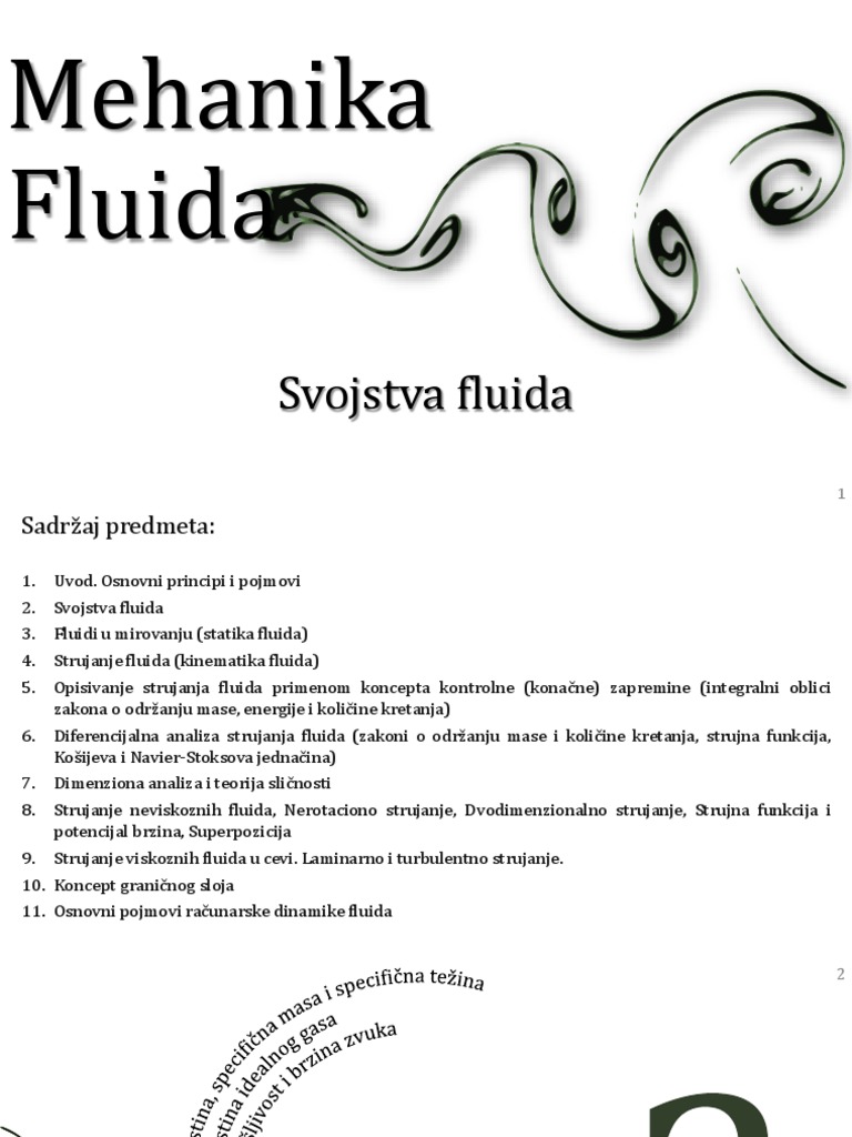 Mehanika Fluida - 2 | PDF