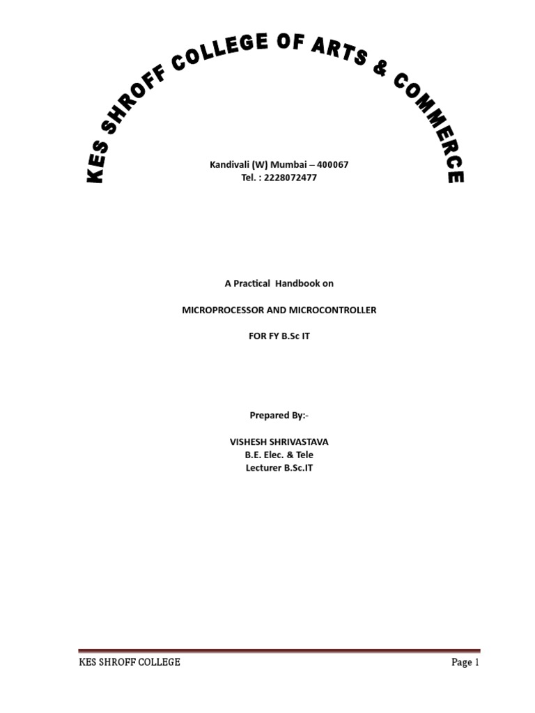 Micro Practical Pdf Computer Program Programming