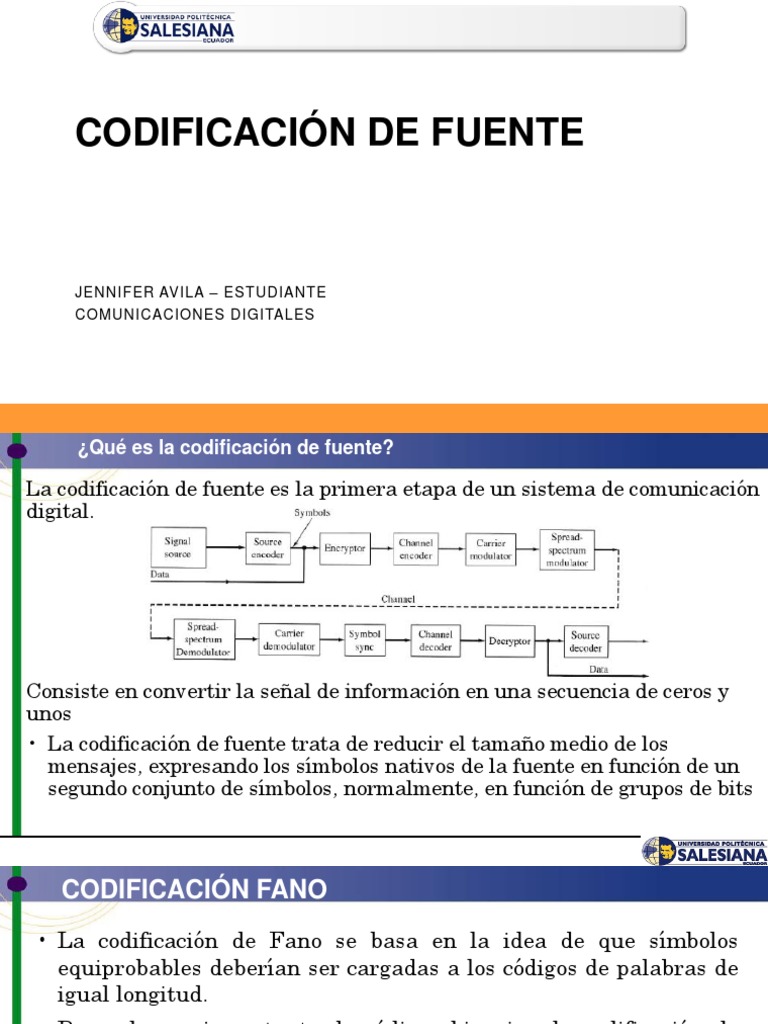 Codificación de Fuente | PDF | Matemáticas Aplicadas | Áreas de informática