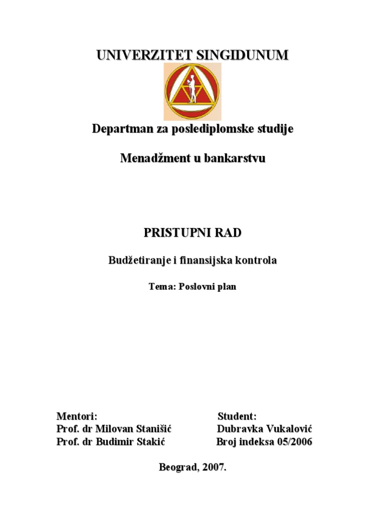 Poslovni Plan | PDF