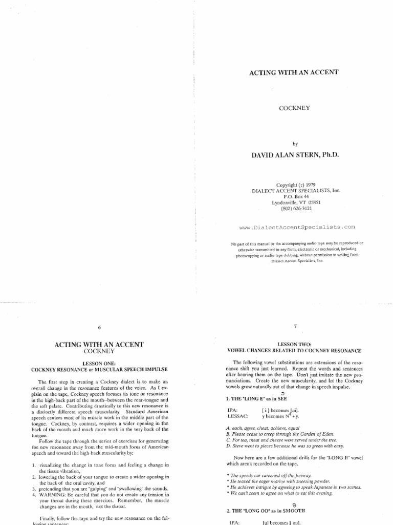 Cockney Accent PDF | PDF