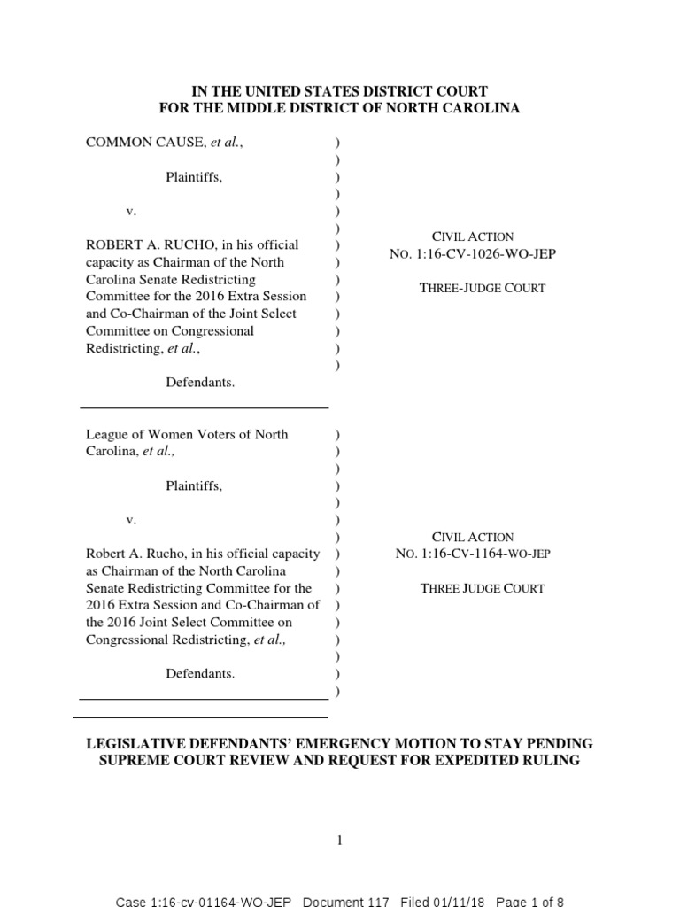 Motion for Stay | Supreme Court Of The United States | United States ...