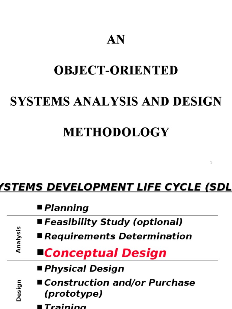 AN Object-Oriented Systems Analysis and Design Methodology | PDF ...