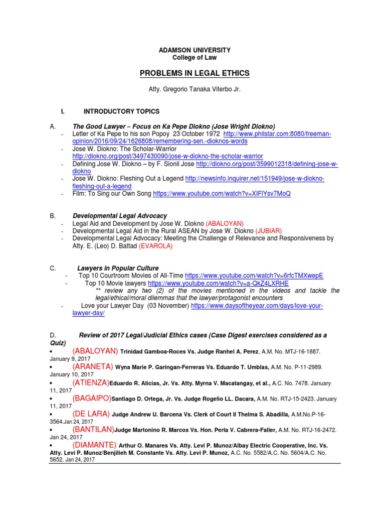 PALE Part 1. Assigned Cases UPDATED | PDF