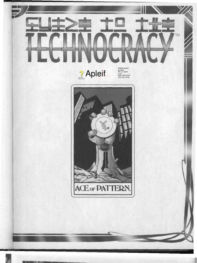 White Wolf - Mage The Ascension - Guide To The Technocracy | PDF