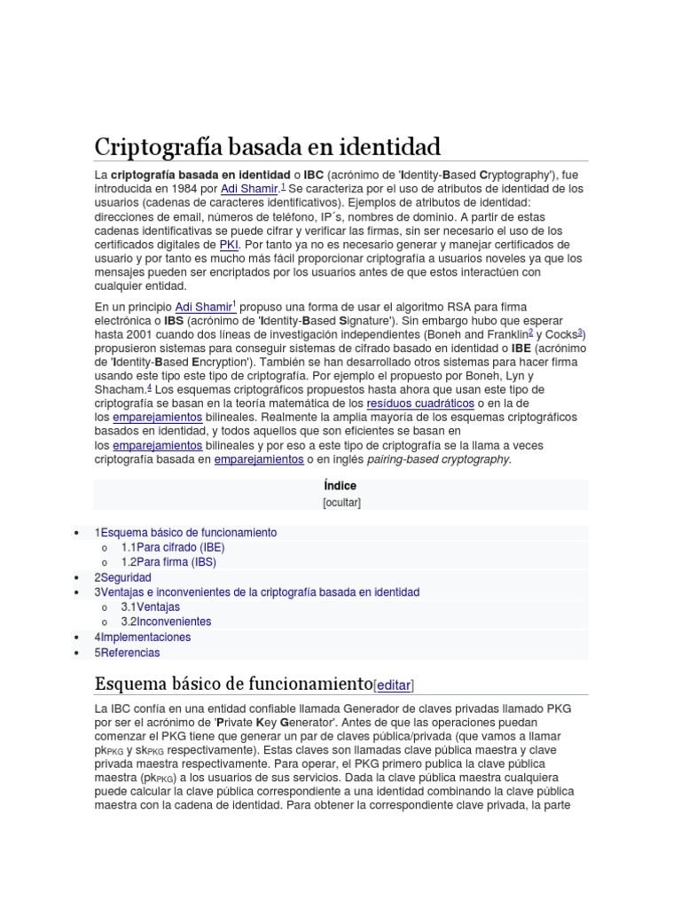 Criptografía Basada en Identidad | PDF | Cibercrimen | Guerra cibernética
