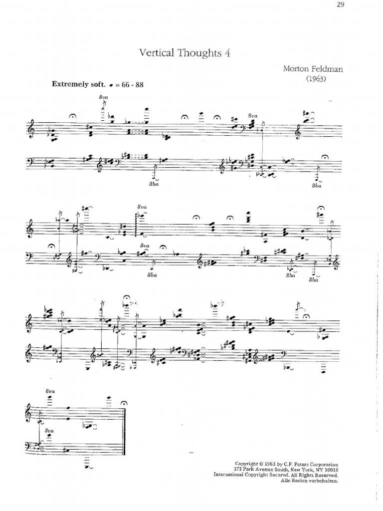 Morton Feldman Pieces | PDF