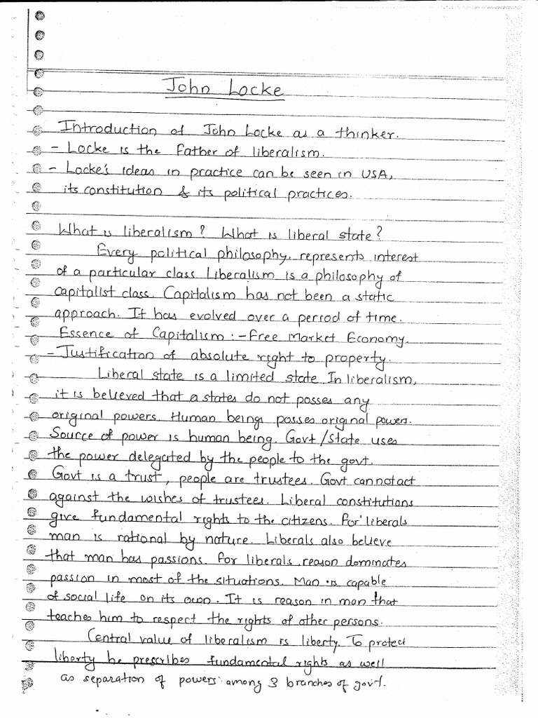 Locke Notes | PDF