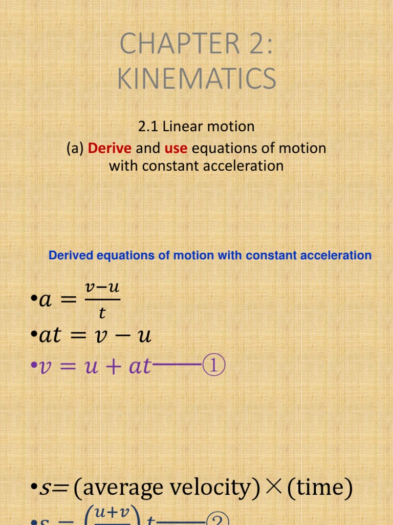 STPM Chapter 2: Kinematics | PDF | Technology & Engineering