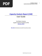 Capacity Analysis Report (CAR) : User Guide | PDF | Car | Ford Motor ...