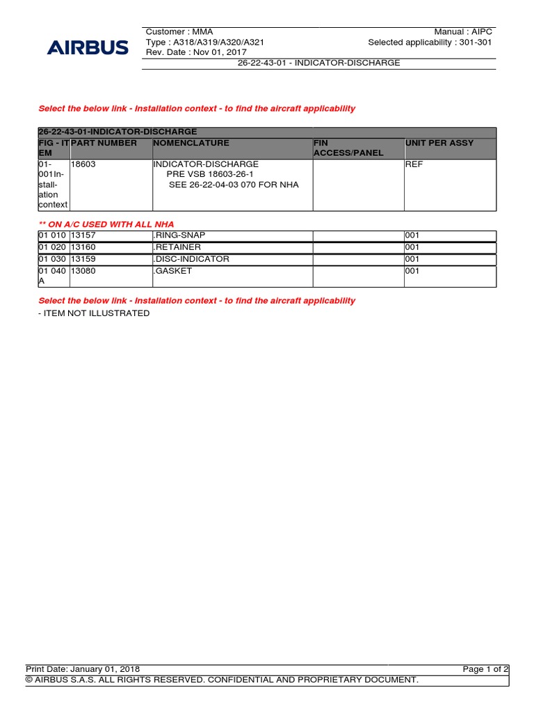 Pre SB Discharge Indicator-2 | PDF | Aircraft | Wing Configurations