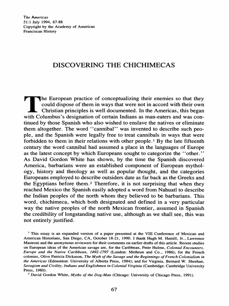 Discovering The Chichimecas | PDF | Aztec | Latin America
