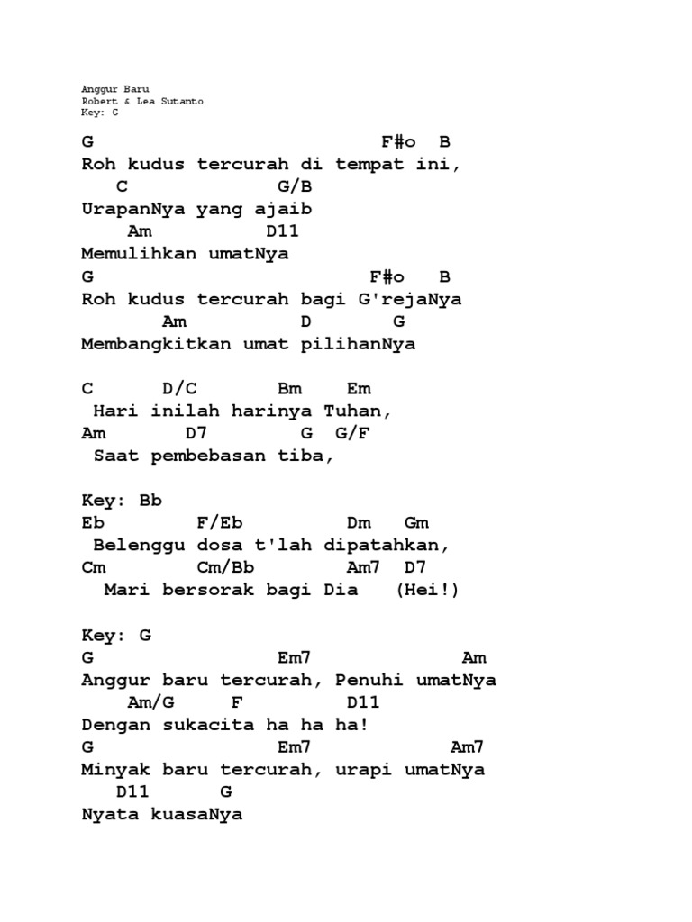 Anggur Baru Tercurah | PDF