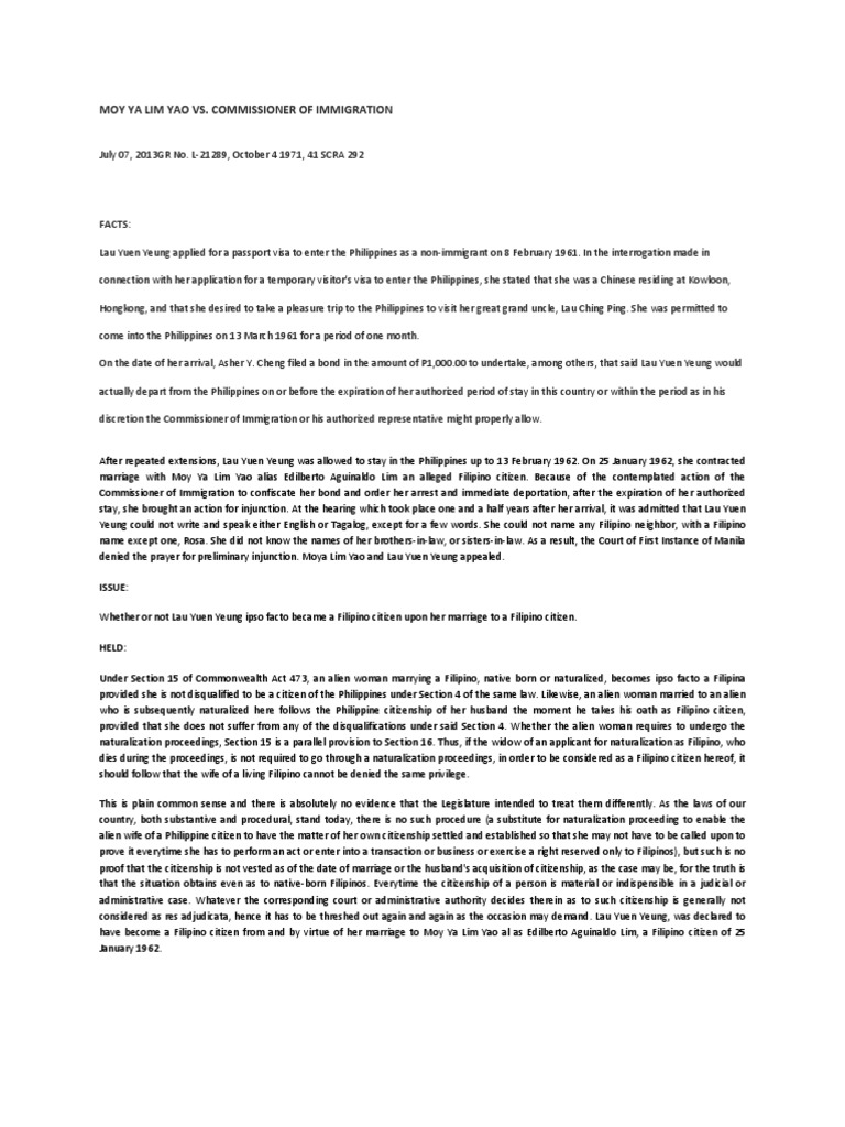 Digested Consti Citizenship | PDF | Naturalization | Citizenship