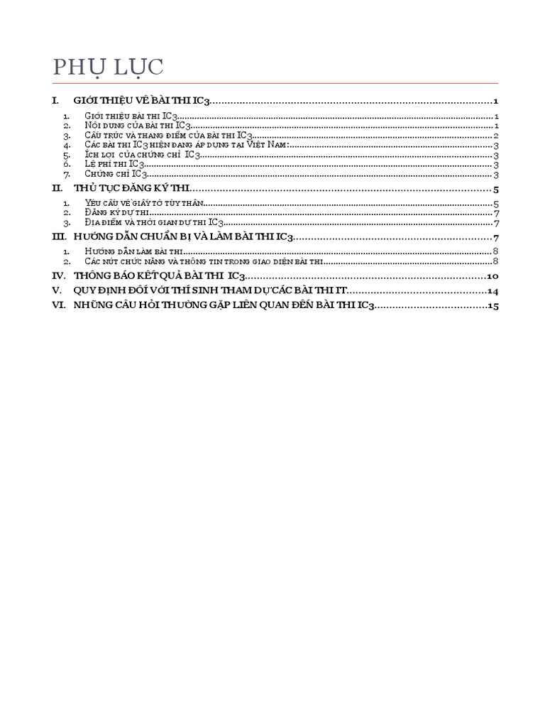 Huong Dan Thi Sinh D Thi IC3 GS4 | PDF