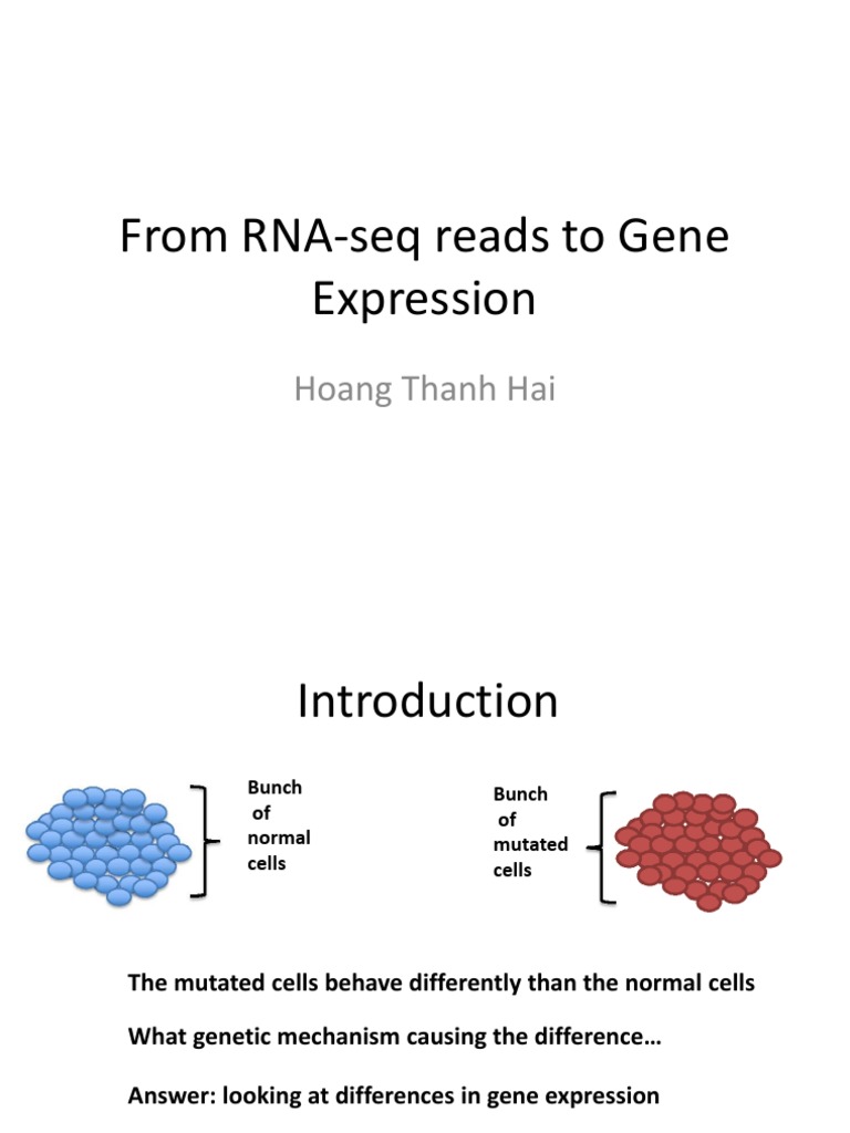 From RNA-seq Reads To Gene Expression | PDF | Molecular Genetics | Cell ...