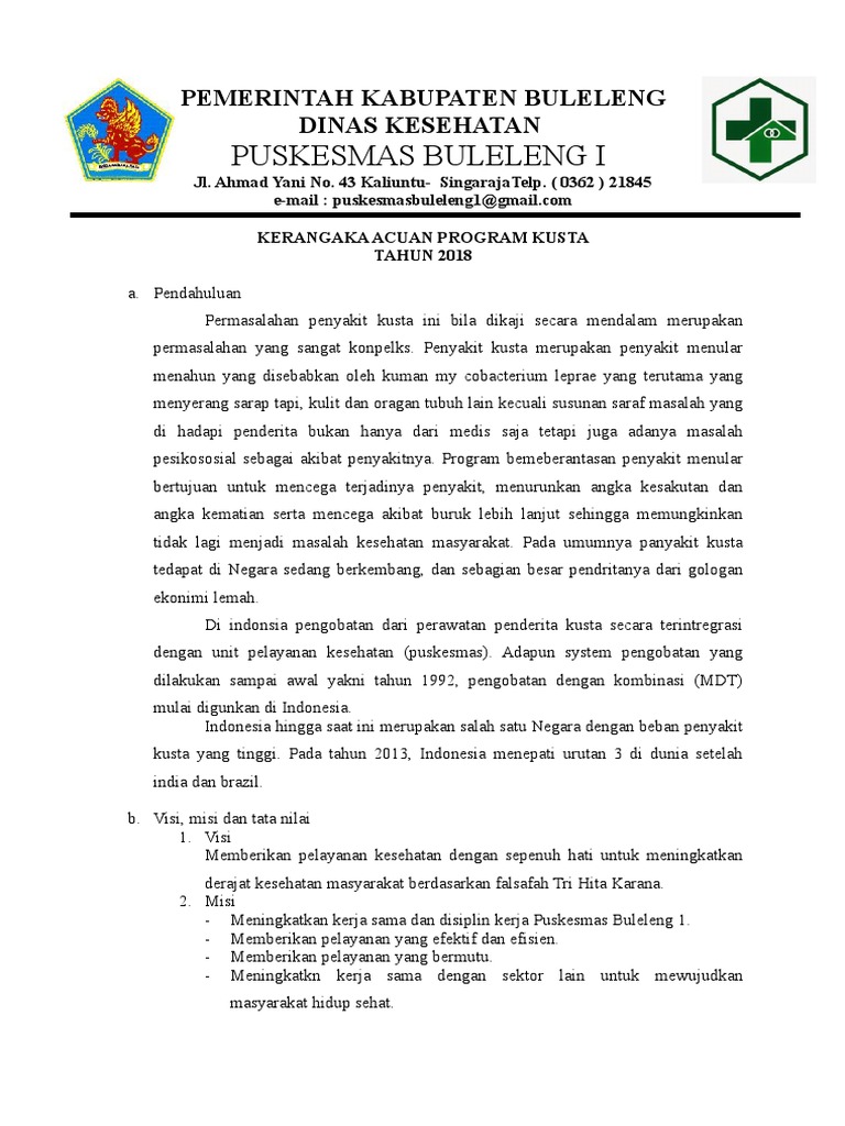 Kak 2018 Dan Sop Program Kusta | PDF