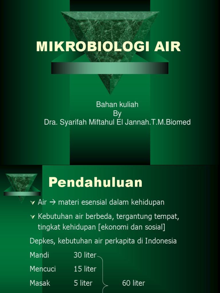 Mikrobiologi Air | PDF