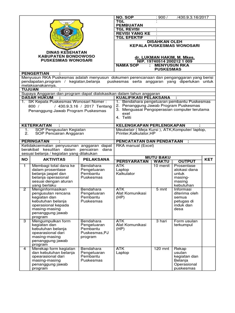 Sop Rka | PDF | Komputer | Teknologi & Rekayasa