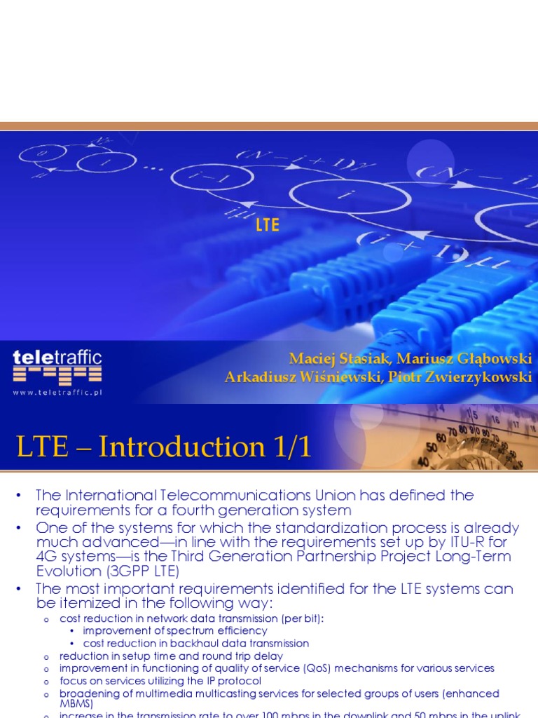 An Introduction to 3GPP Long-Term Evolution (LTE): Key Technologies and System Architecture ...