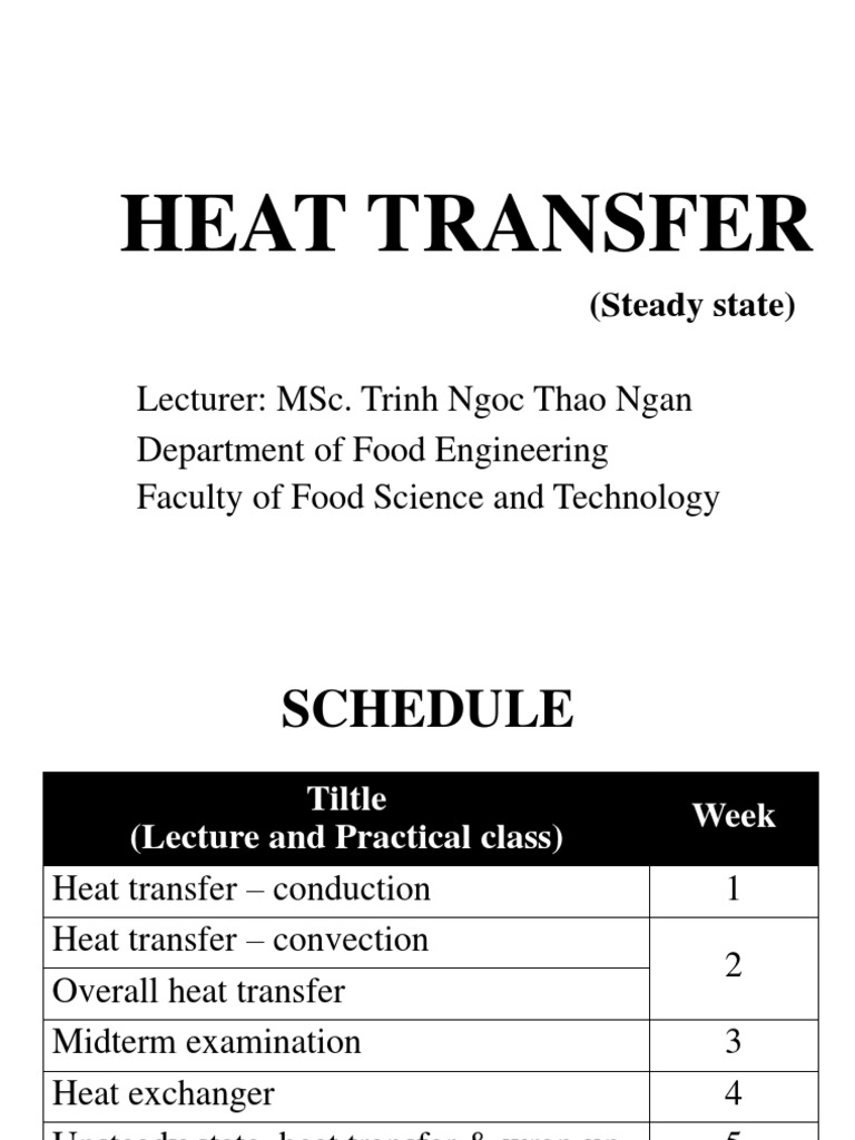 HEAT TRANSFER - Conduction - Handout | PDF | Heat Transfer | Thermal ...