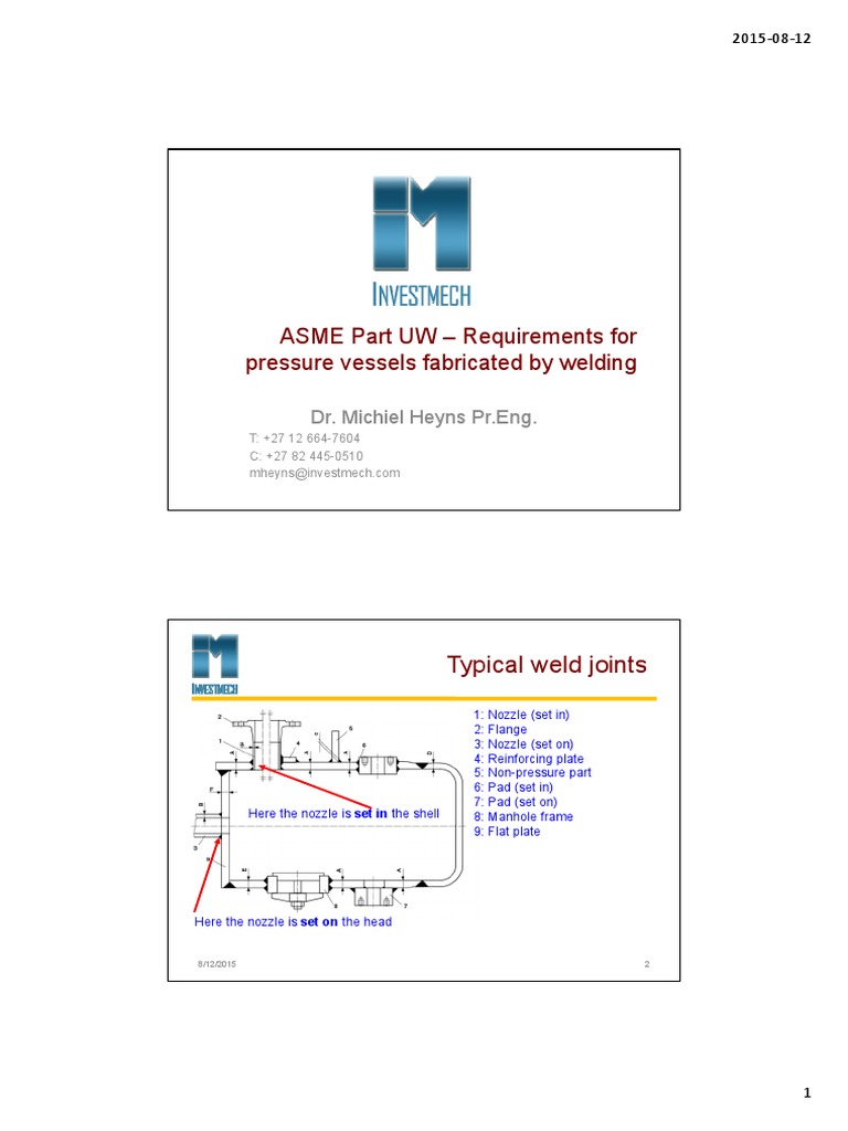 Requirements for Pressure Vessel Welding: An Overview of ASME Section ...
