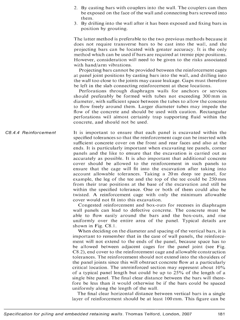 ICE Specification For Piling and Embedded Retaining Walls | PDF | Deep Foundation | Concrete