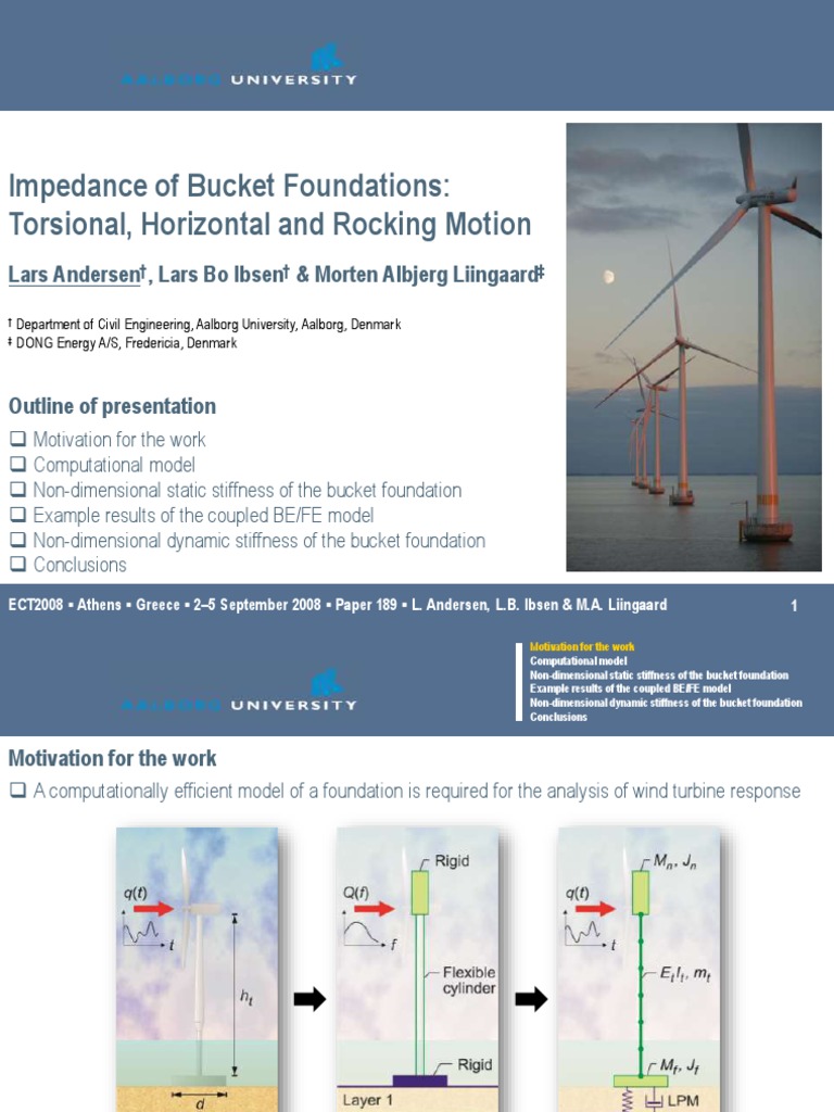 Impedance of Bucket Foundations | PDF | Boundary Element Method | Finite Element Method