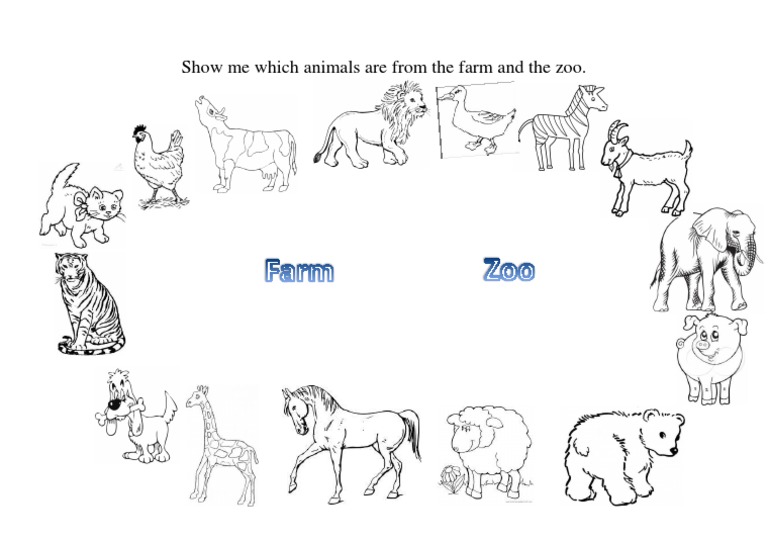 Farm and Zoo Animals | PDF