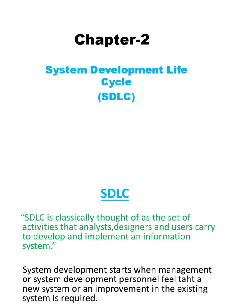 Chapter 2 Sad | PDF | Feasibility Study | Evaluation