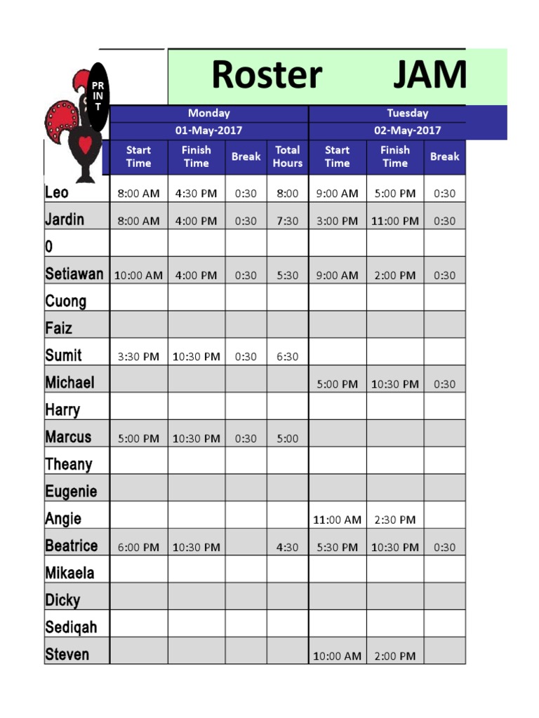 Roster | PDF | Sports | Leisure