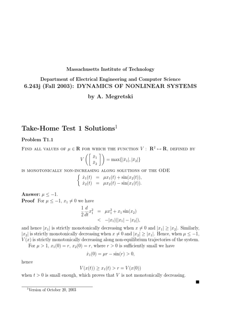 MIT Exercises | PDF | Algebra | Functions And Mappings
