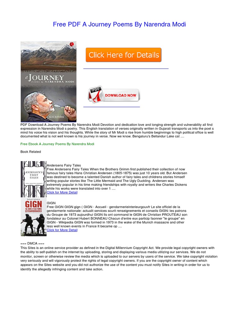 A Journey Poems by Narendra Modi Wb1xaqf | PDF | Hans Christian ...