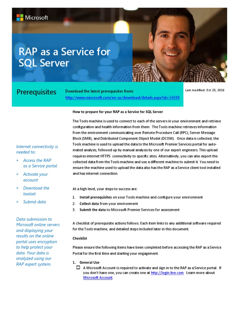 RAP As A Service For SQL Server: Prerequisites | Download Free PDF ...