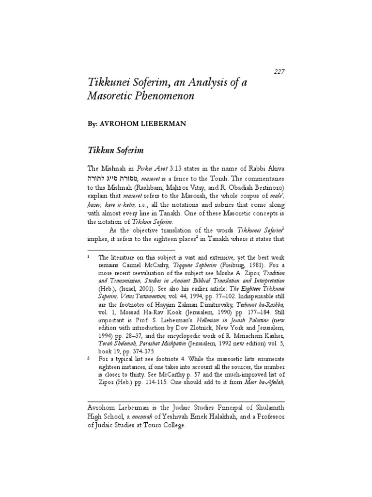 Tikkuney Soferim PDF | PDF | Talmud | Judaism