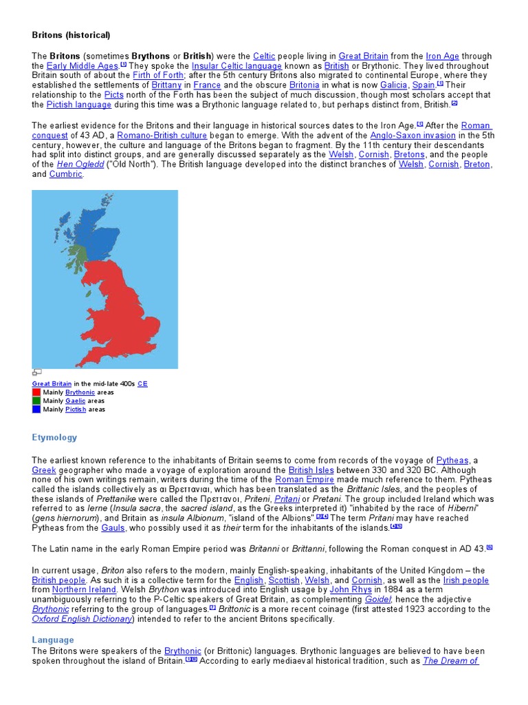 Hen Ogledd: Britons (Historical) | PDF | Celtic Britons | British Isles