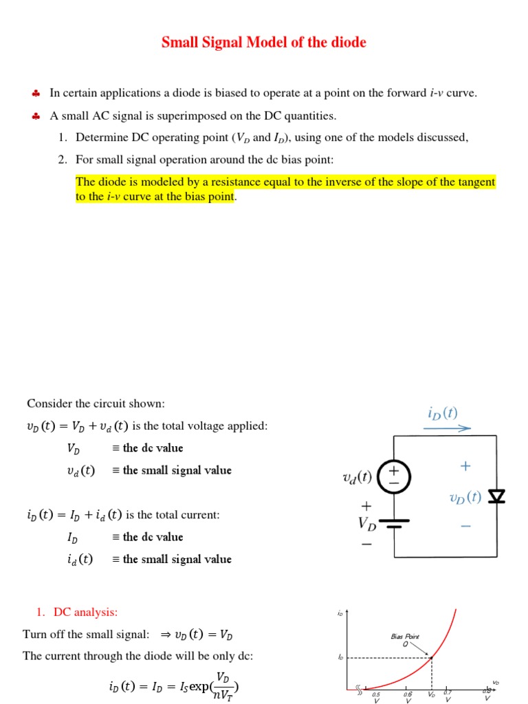 Part3 Small Signal | PDF | Electrical Network | Electronic Engineering