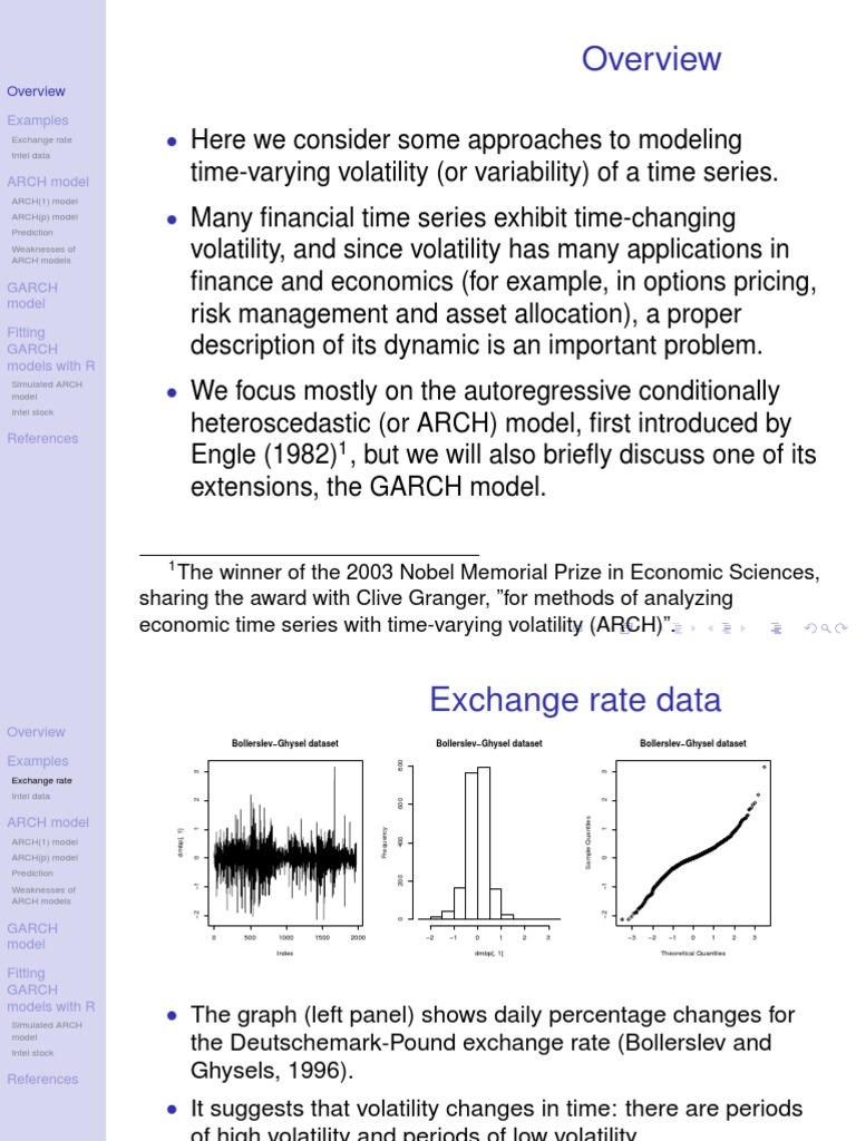 Part3 Set1 GARCH | PDF | Time Series | Volatility (Finance)