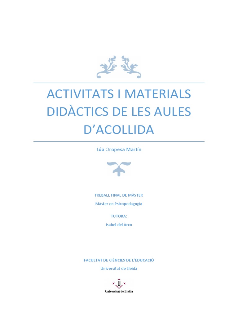 Aula D'acollida | PDF