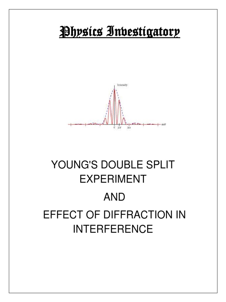 Physics Investigatory | PDF | Diffraction | Interference (Wave Propagation)