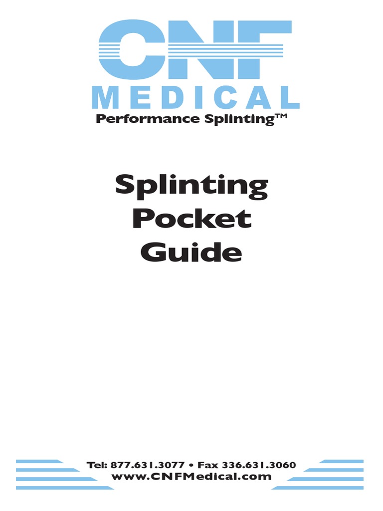 Splinting Pocket Guide PDF | PDF | Thumb | Hand