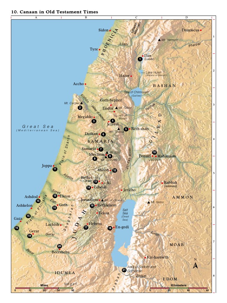 Canaan in Old Testament Times: Bashan | PDF