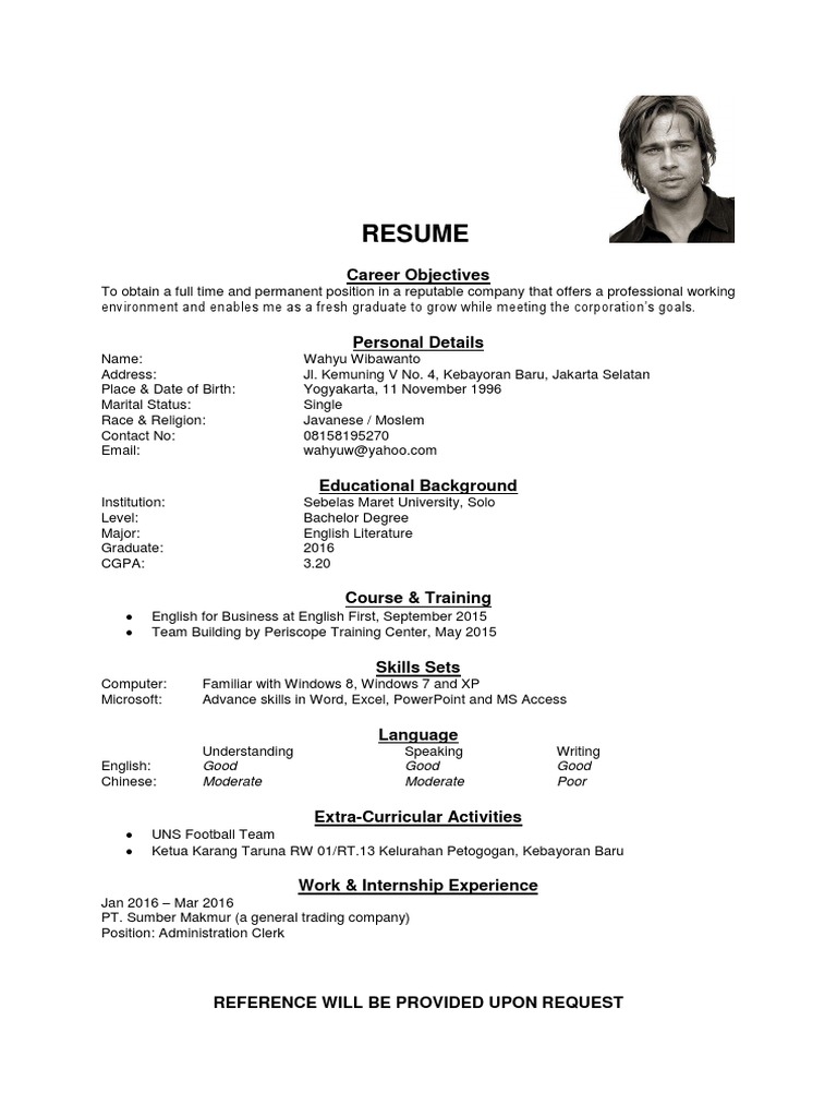 Resume English | PDF