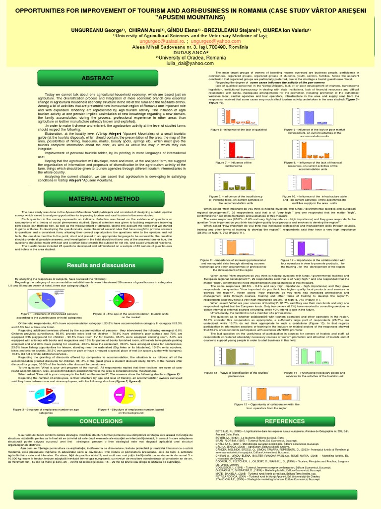 Poster II Opportunities For Improvement of Tourism | PDF | Tourism ...