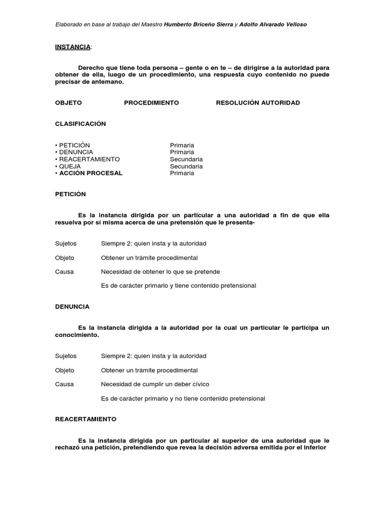 Teoria de Las Instancias PDF | PDF | Ley procesal | Información del gobierno