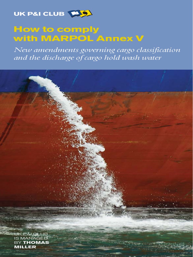 MARPOL Annex V - Checklist Updated PDF | PDF | Toxicity | Chemistry